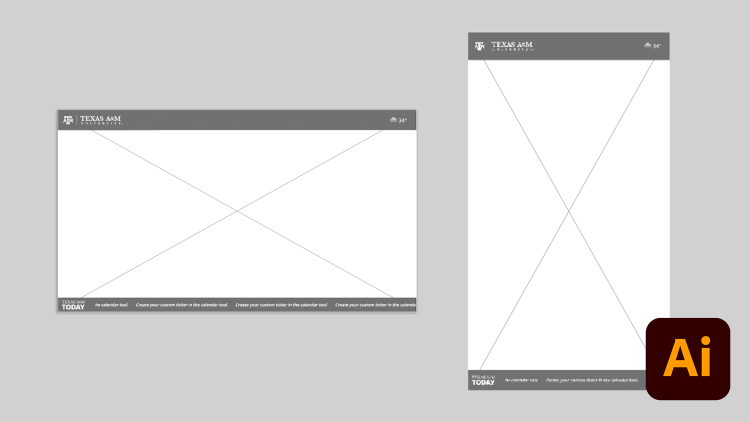 Blank Digital Sign Assets – Marketing & Communications | Texas A&M ...